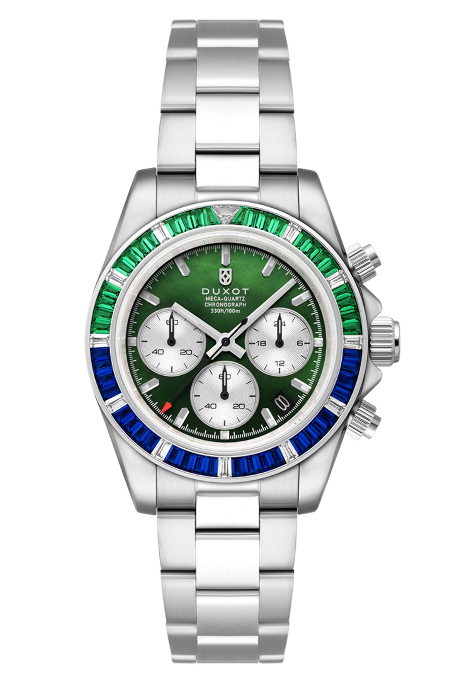 Duxot Accelero Rainbow Stainless Steel 40mm Meca-Quartz Wristwatch DX ...