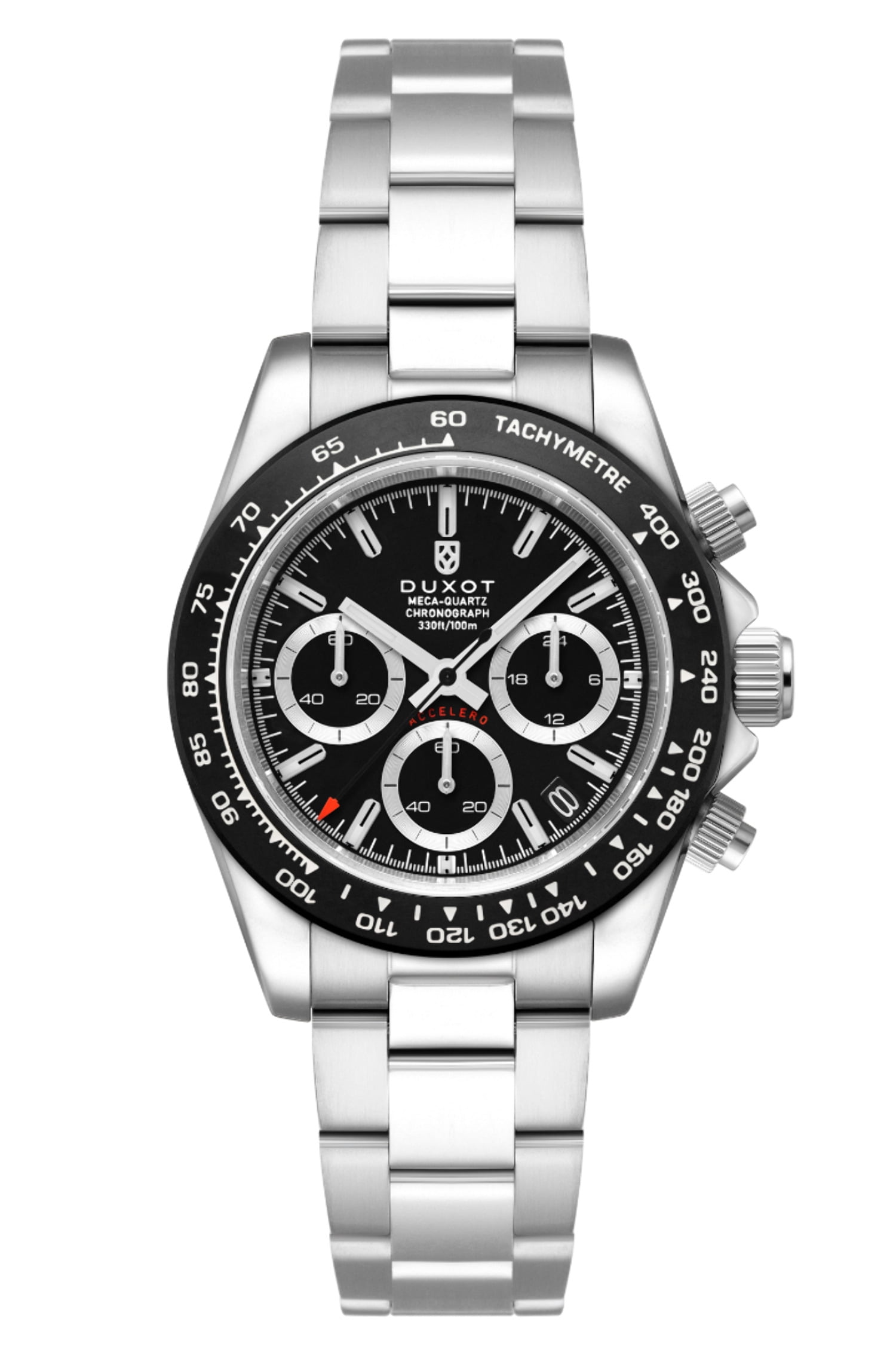 Duxot Accelero Stainless Steel 40mm Japanese Quartz Wristwatch DX-2065 ...