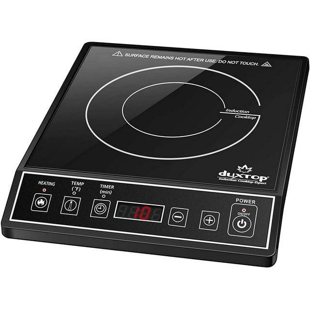 Duxtop 1800W Portable Induction Cooktop Countertop Burner, Black 9100MC ...