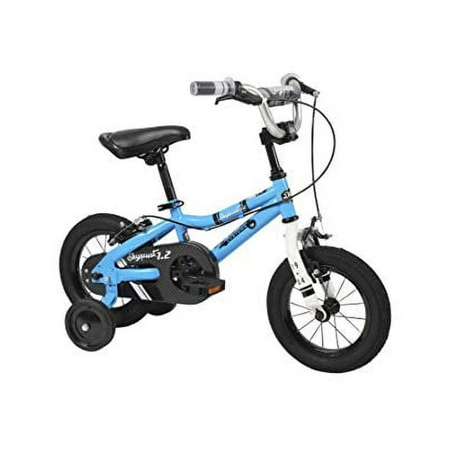 Retro pink 12" boys bike with BMX frame, coaster brake, and training wheels. Fits riders 33–41 ...