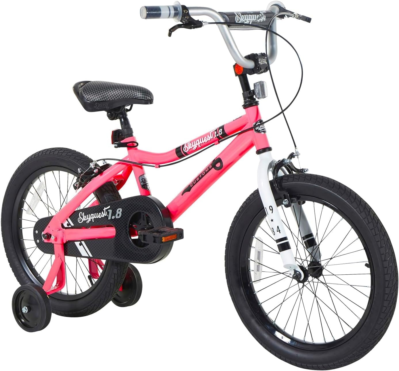 Duzy Customs 16" Pink Kids Bike Five Minute Quick Assembly - Walmart.com
