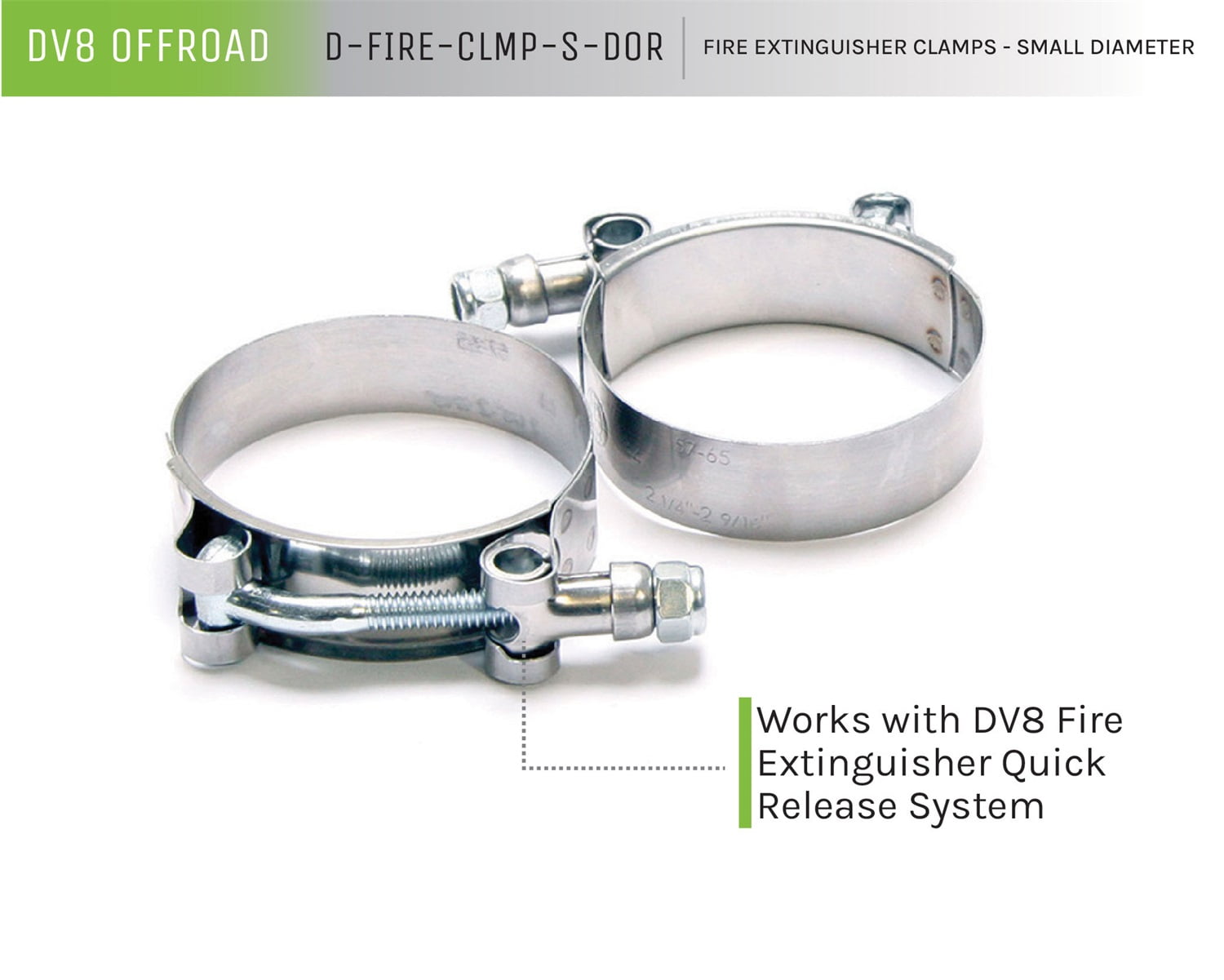 Dv8 Offroad D Fire Clmp S Dor Fire Extinguisher Clamps - Walmart.com