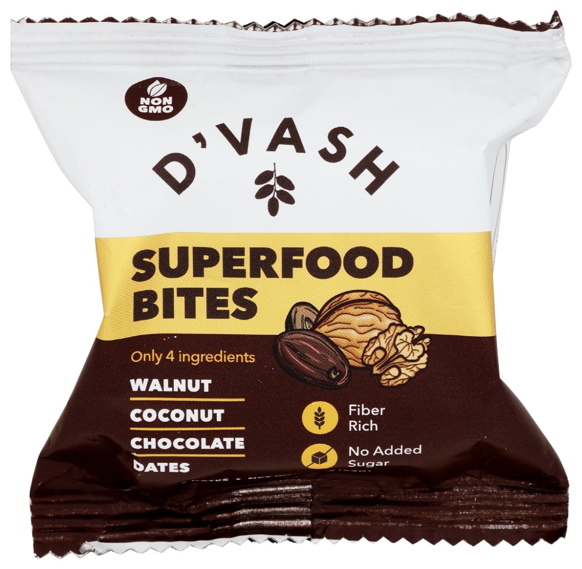 Dvash Organics Walnut Coconut Chocolate Bar Bites 2.2 oz Pack Of 48 ...
