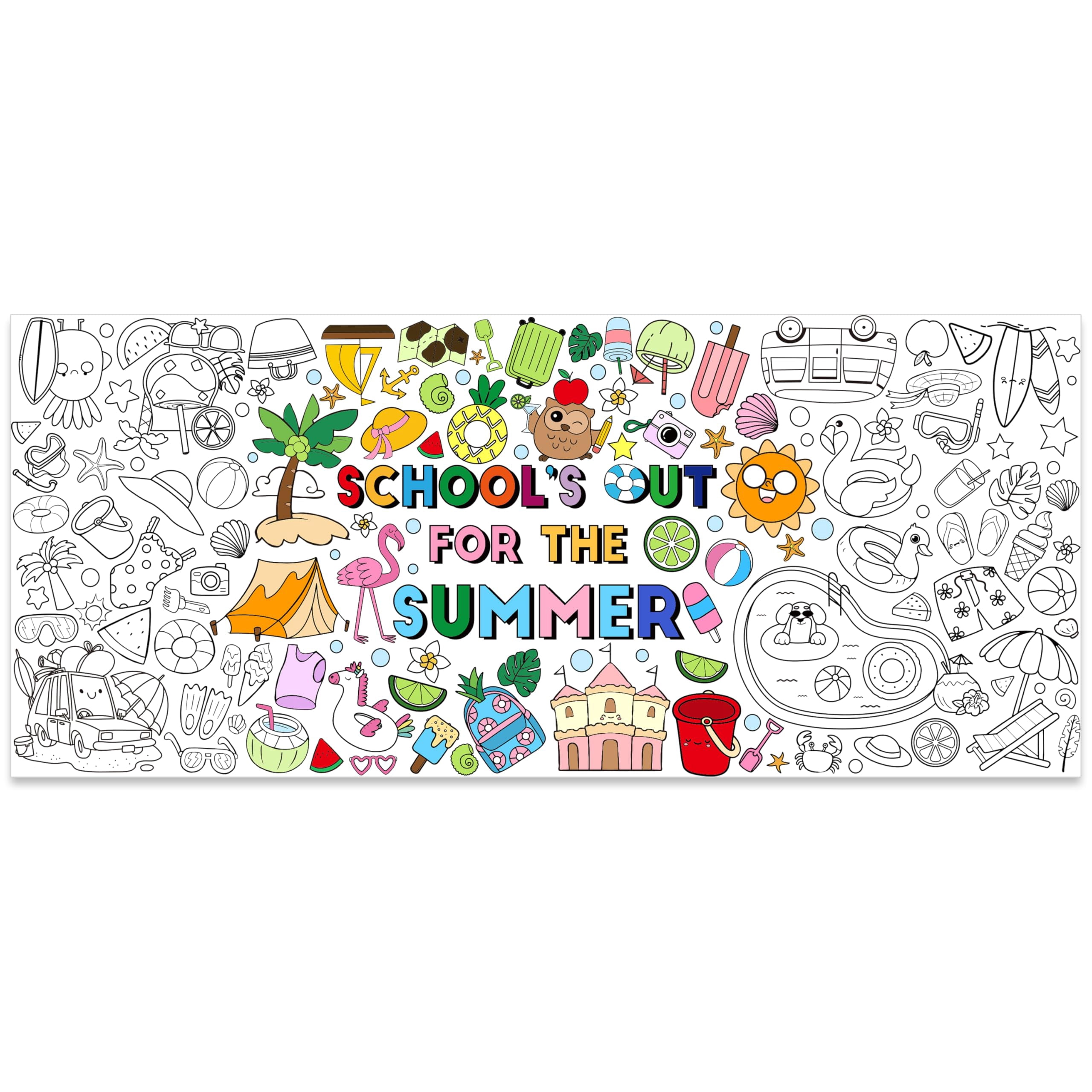 Dvbonike Jumbo End of the School Year H2FSDColoring School’s Out for ...