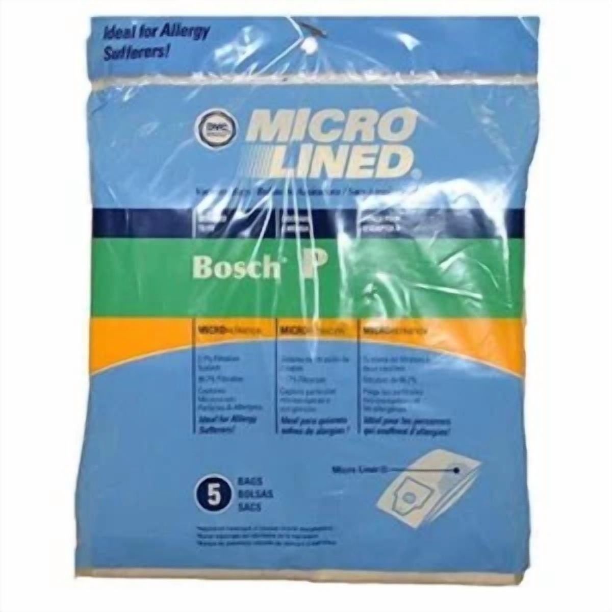 Dvc Bosch Type P Bo-14010 Micro Allergen Vacuum Cleaner Bags [ 10 Ba ...