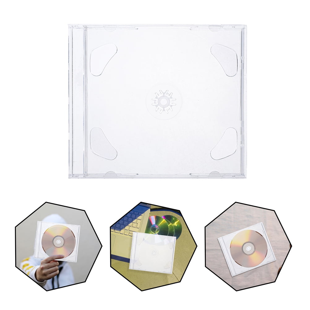 Dvd Case,4Pcs Disc Protective Boxes Standard DVD Case Portable CD ...
