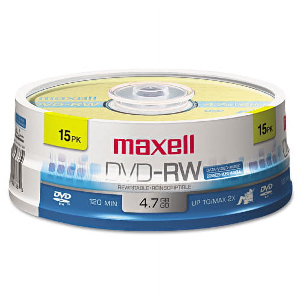 Dvd-Rw Rewritable Disc, 4.7 Gb, 2x, Spindle, Gold, 15/pack | Bundle of ...