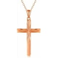 Dveatr 14K Solid Gold Cross Necklace for Women, Delicate Gold Italian ...