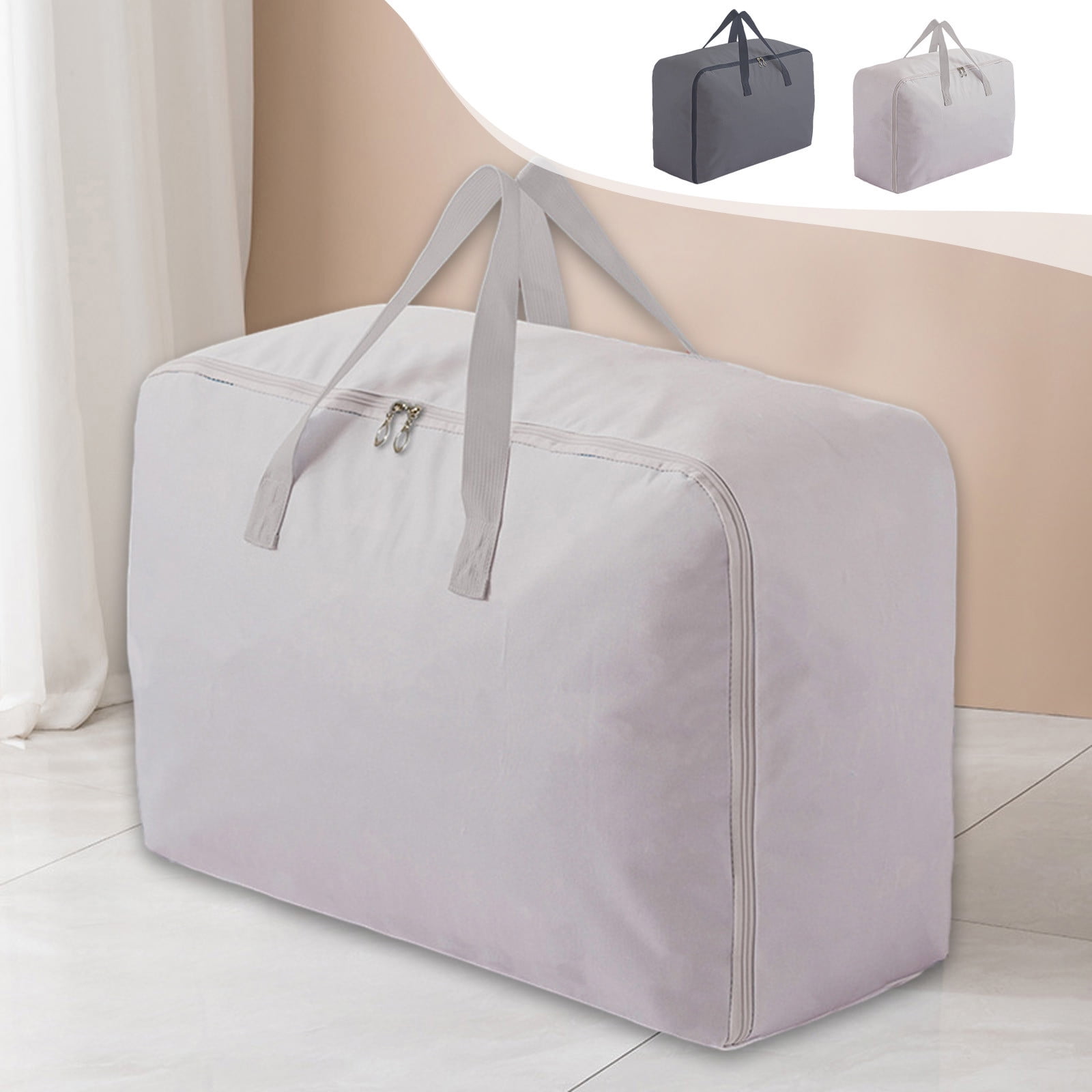 Dvkptbk Clothing Storage Bags with Handle and Zipper, Travel Moving ...