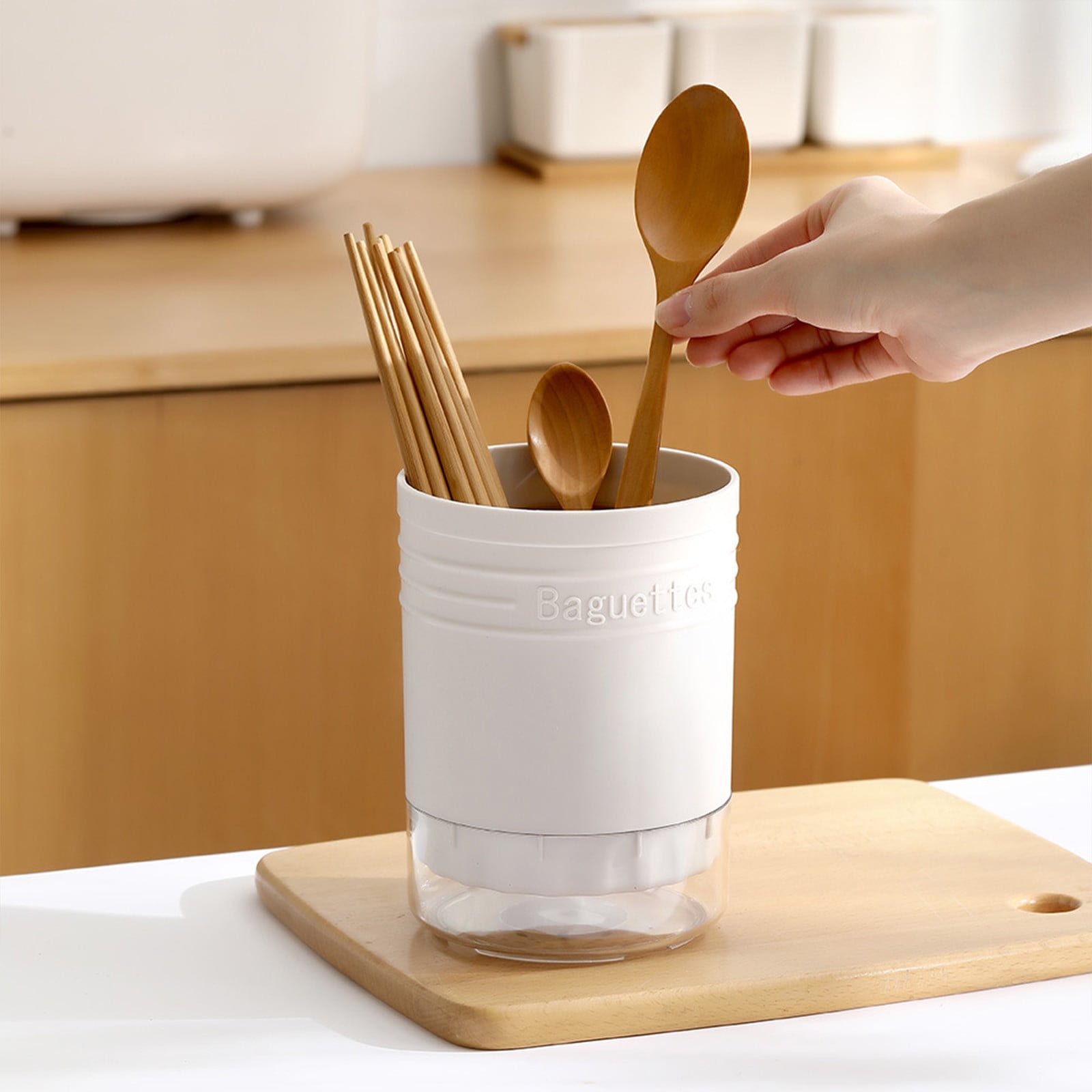 Dvkptbk Utensil Draining Caddy, with Removable Compartments and Drip ...