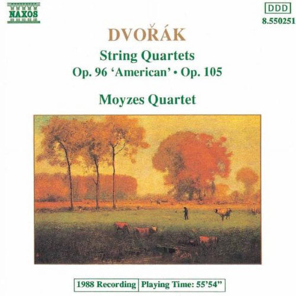 Pre-Owned Dvorak: String Quartets, Opp. 96 ("American") & 105 (CD, Feb-1994, Naxos (Distributor ...