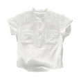 Dvprdro Kids Summer Solid Tops Basic Round Neck Short Sleeve Plain ...