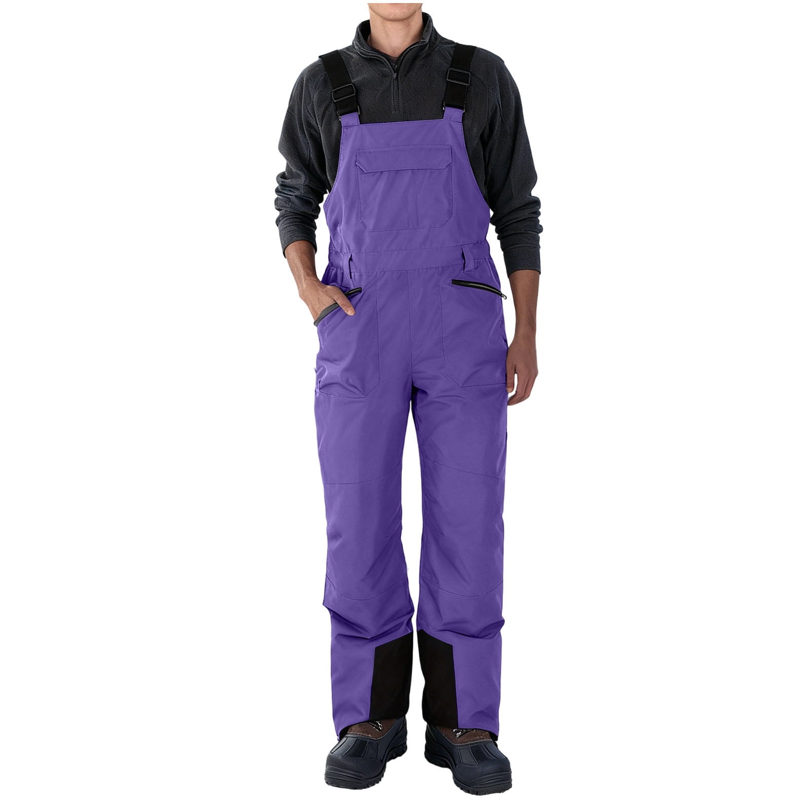 Dvprdro Mens Ski Bib Overalls Winter Insulated Thermal Snow Pants ...
