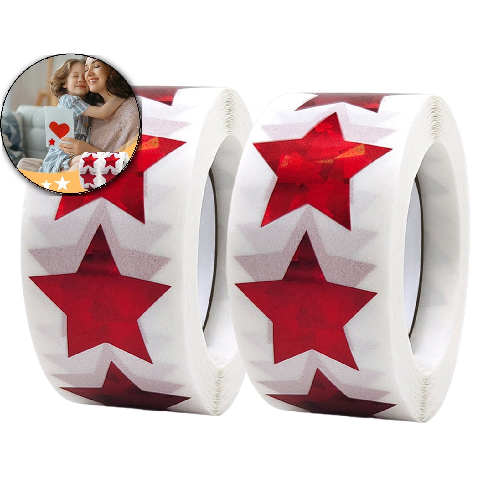 Dvruxg 100 Pcs Star Stickers, 1 inch Self Adhesive Metallic Glitter ...