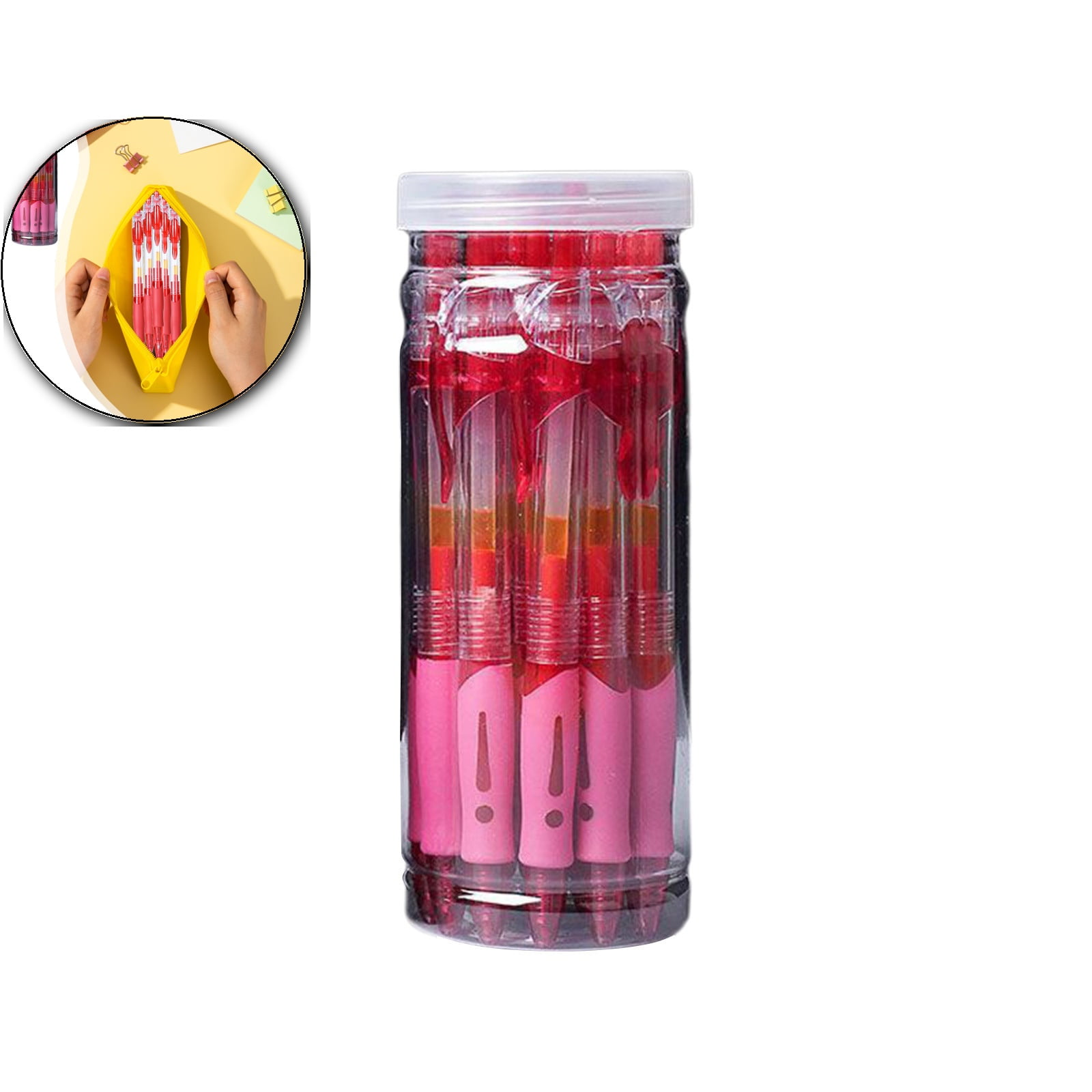 Dvruxg 12-Pack 0.5mm Retractable Gel Pens – Fine Point Black Ink ...