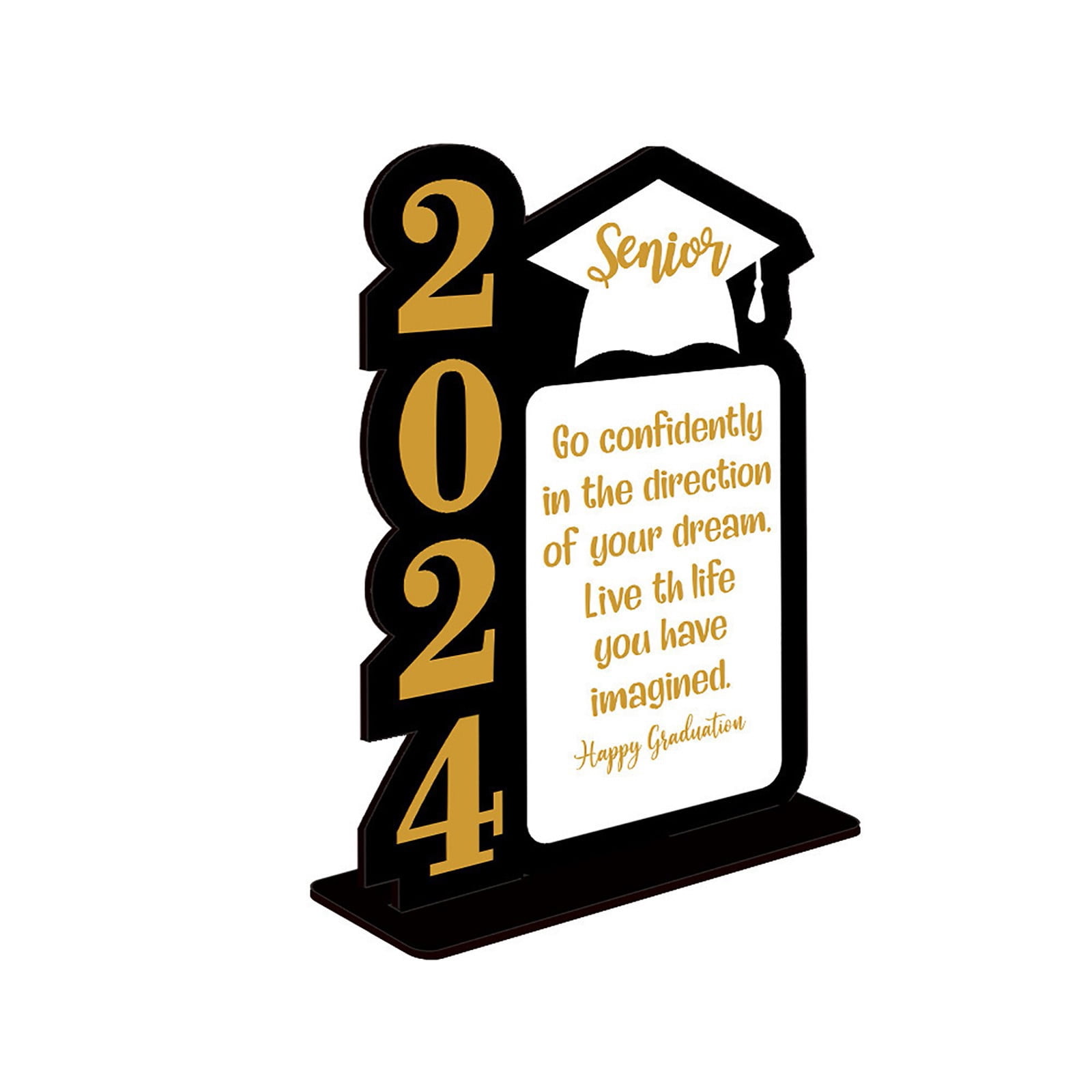 Dvruxg 2024 Graduation Season Photo Frame - Wooden Combination Student ...