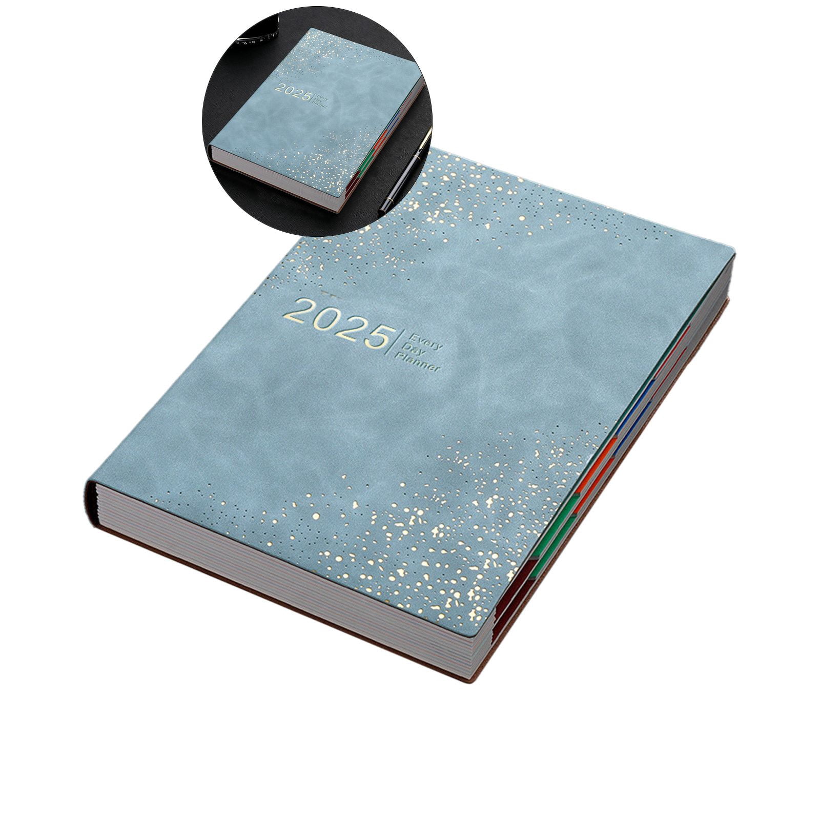 Dvruxg 2025 A5 Schedule Planner - Dated Faux Leather Organizer with Lay ...
