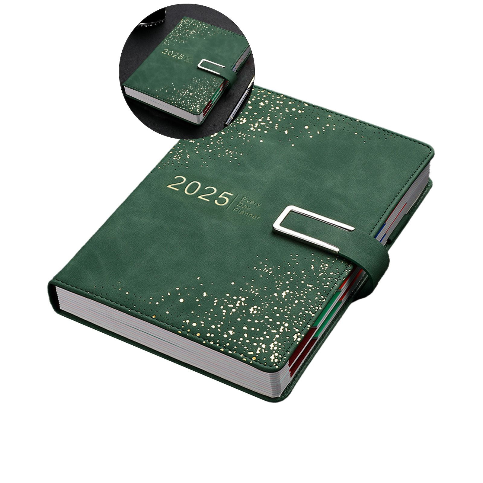 Dvruxg 2025 A5 Schedule Planner - Dated Faux Leather Organizer with Lay ...