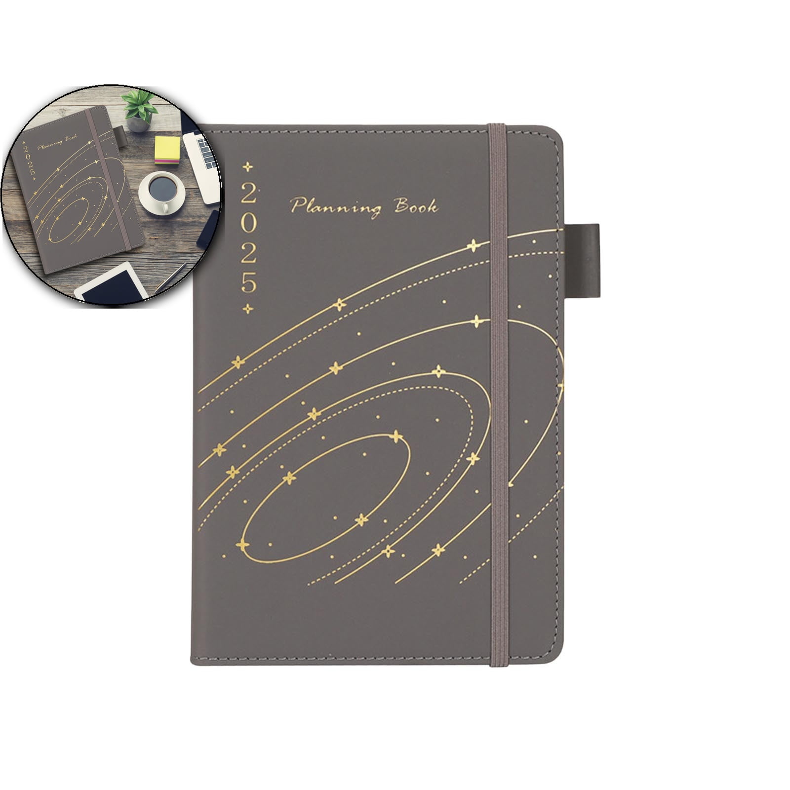 Dvruxg 2025 Daily Planner – English & Spanish Schedule Book with Pen ...