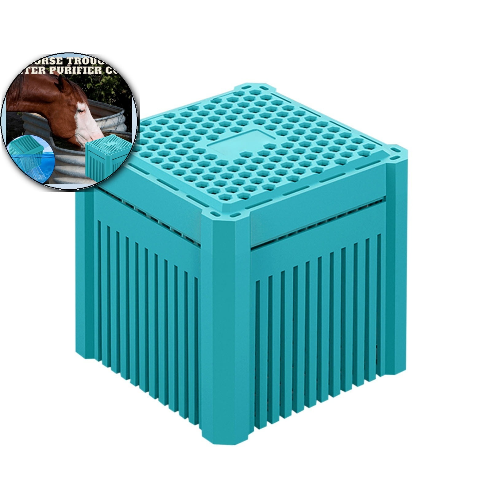 Dvruxg 3 Pcs Cube Water Trough Filter, Activated Carbon for Pond, Super ...