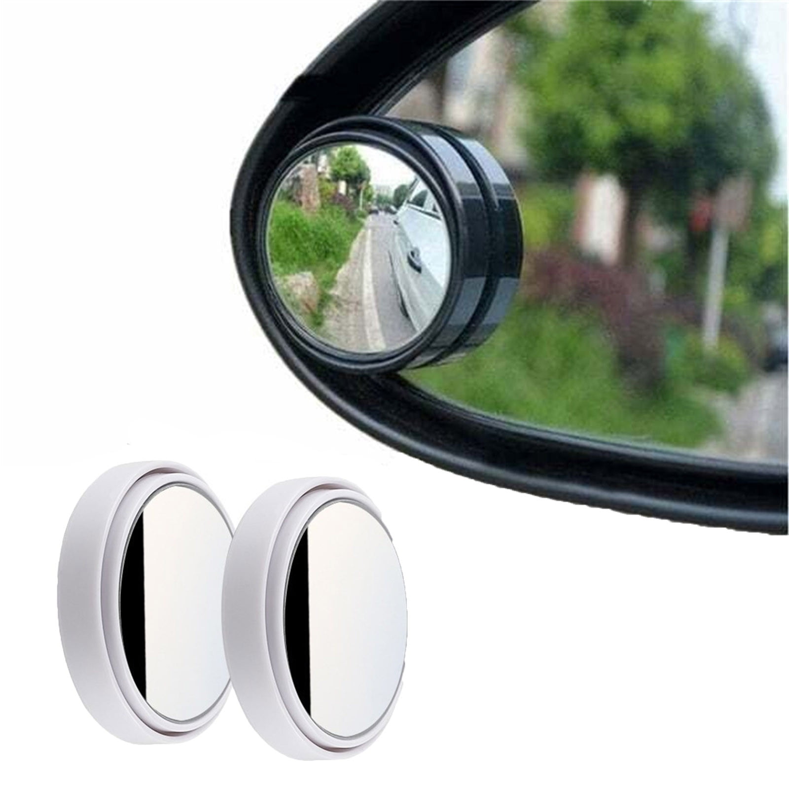 Dvruxg 360° Adjustable HD Glass Car Rearview Mirror - Small Round Blind ...