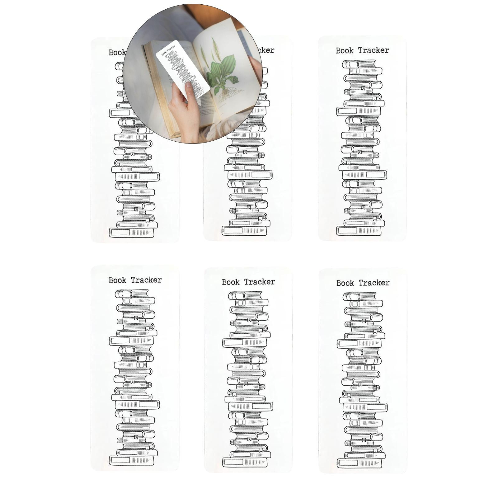 Dvruxg 6 Pcs Reading Log Bookmark, Double-Sided Book Tracker Bookmark ...