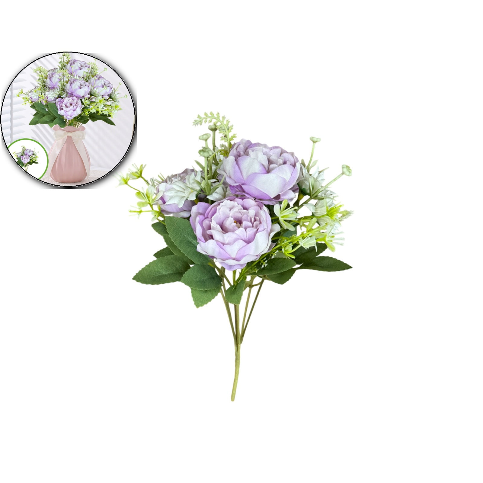 Dvruxg Artificial Flowers, Fake Roses Artificial Flowers Bulk with ...