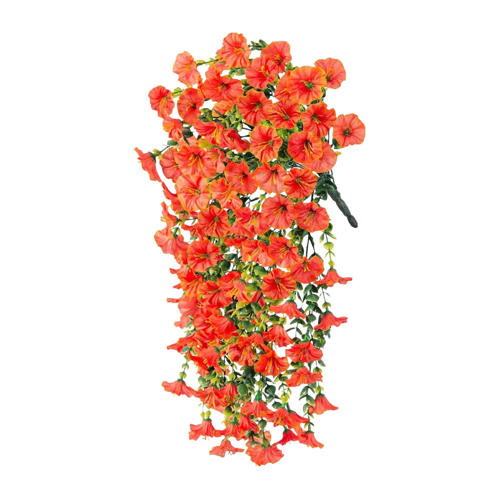 Artificial Hanging Flowers, Fake Hanging Plants Violets Vines UV ...