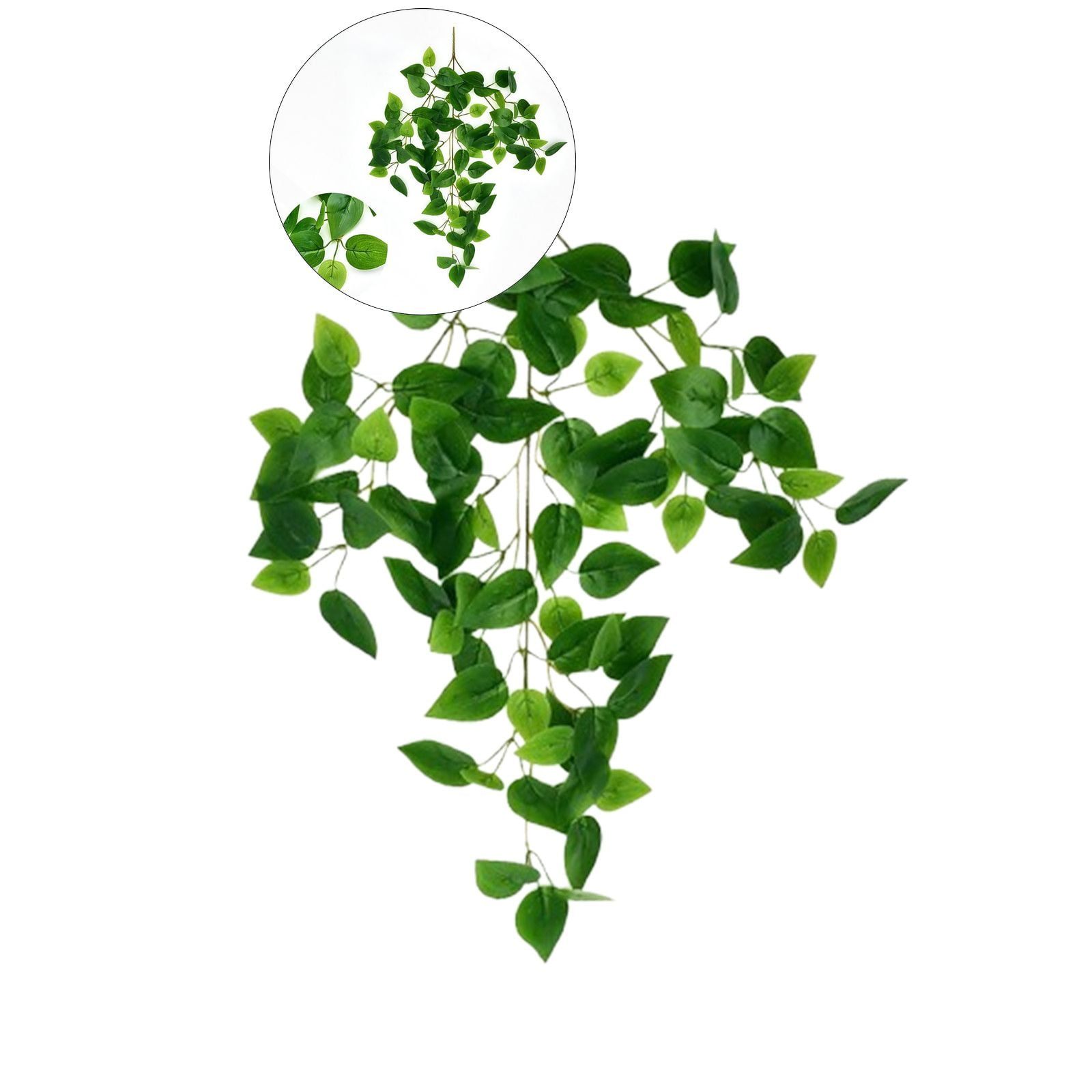 Dvruxg Artificial Vines Ivy Garland Fake Vine with Silk Green Leaves ...
