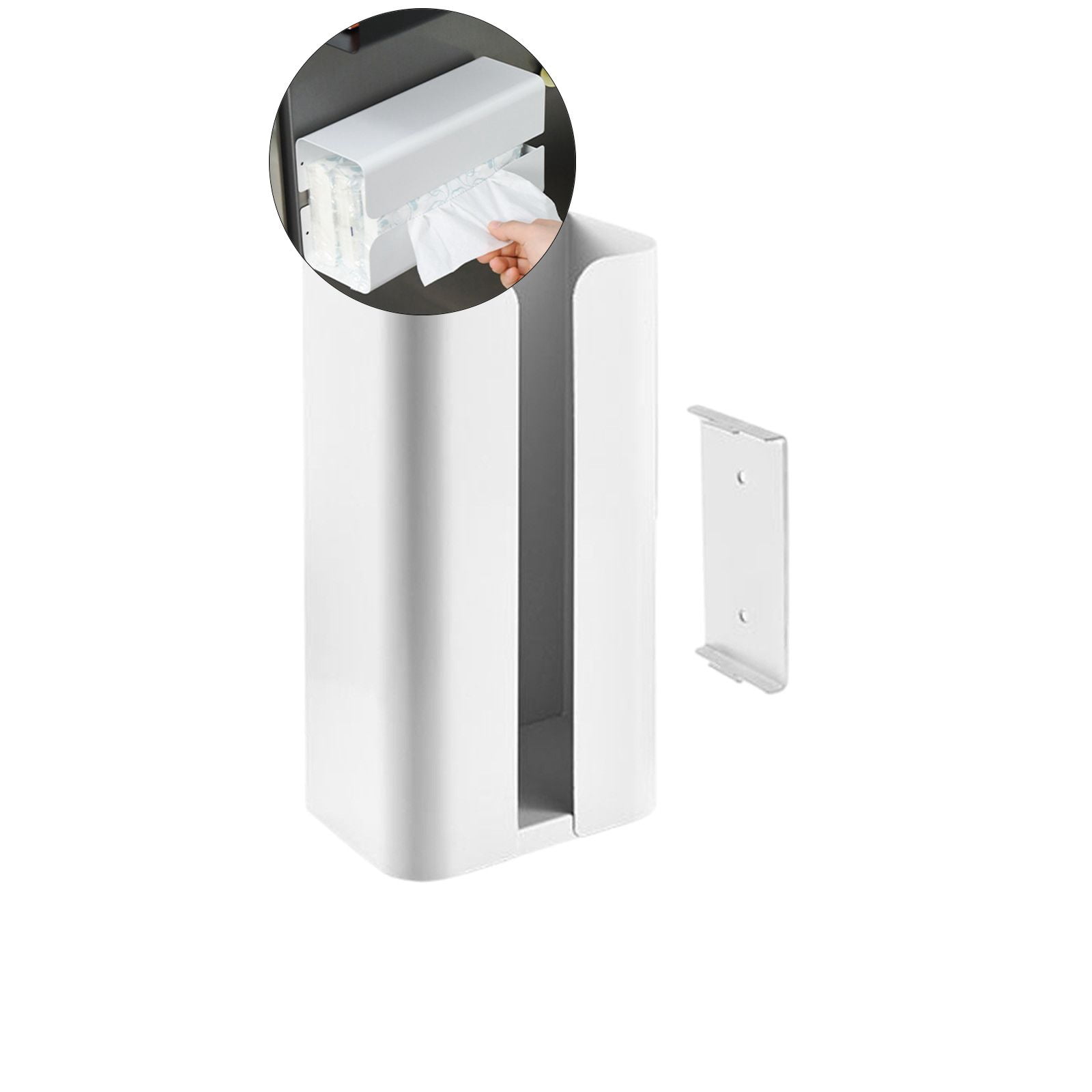 Dvruxg Box Wall-Mounted Storage Box Tissue Wall Dispenser Trash Bag ...