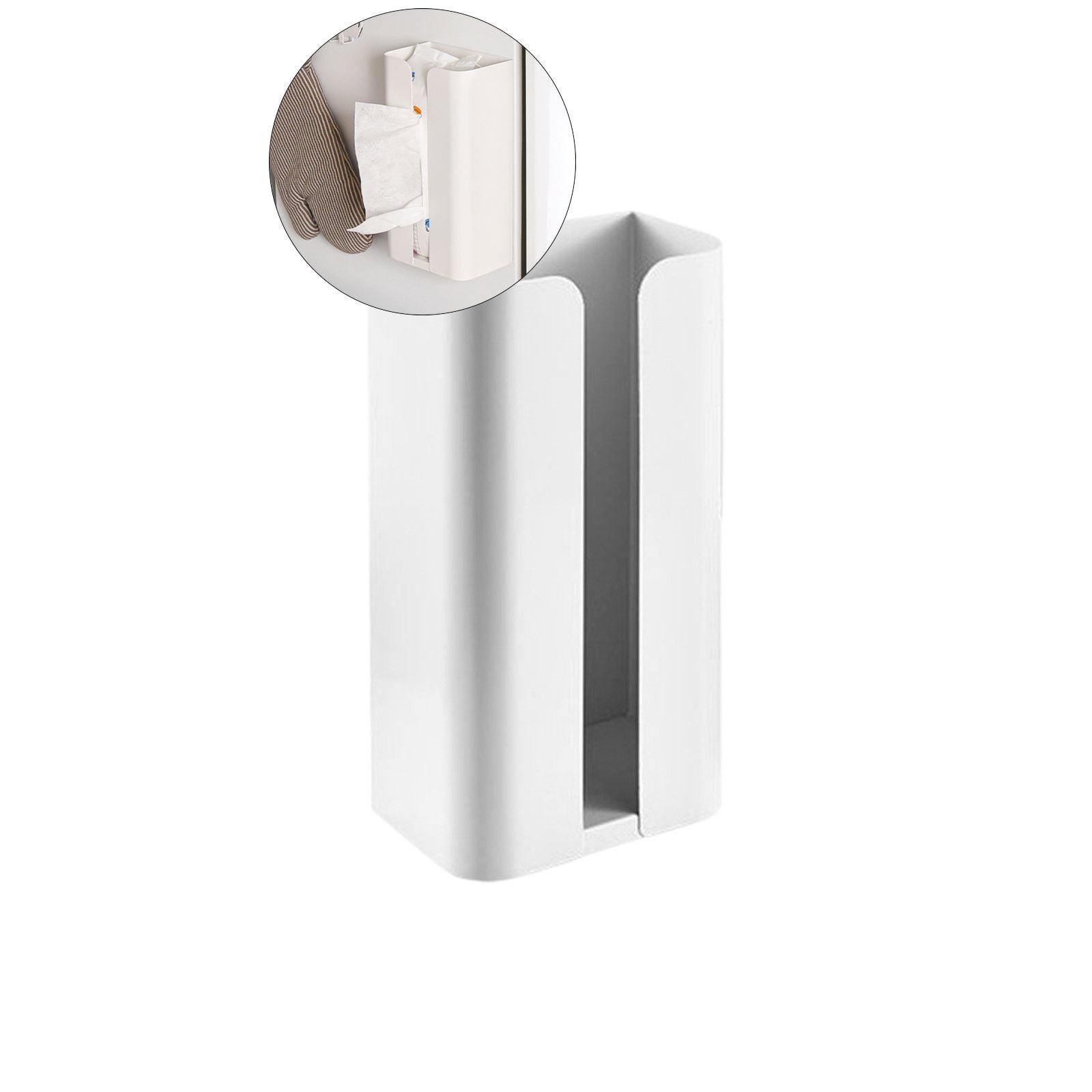 Dvruxg Box Wall-Mounted Storage Box Tissue Wall Dispenser Trash Bag ...