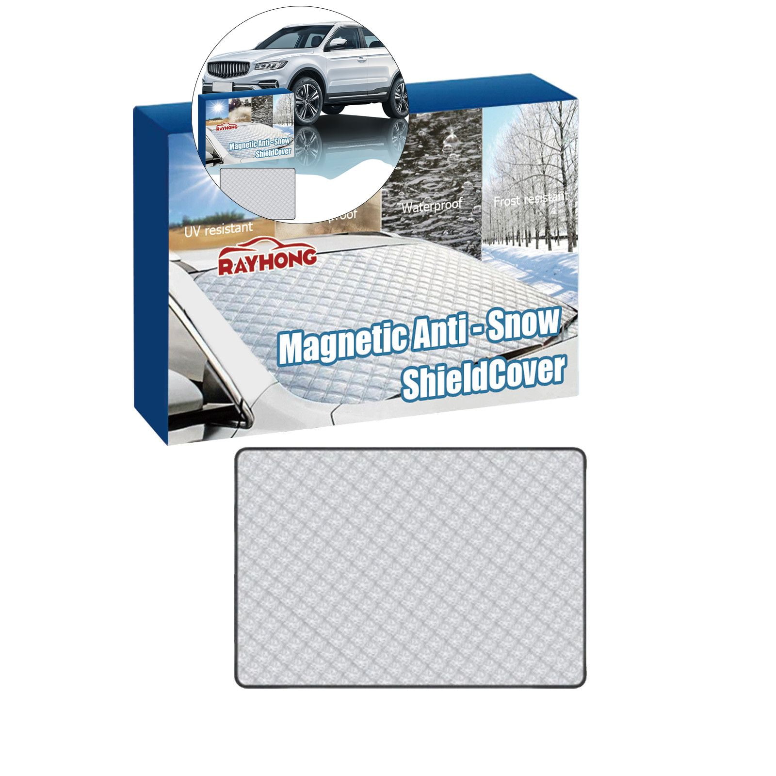 Dvruxg Car Windshield Snow Ice Cover, Windshield Snow Ice Cover with ...