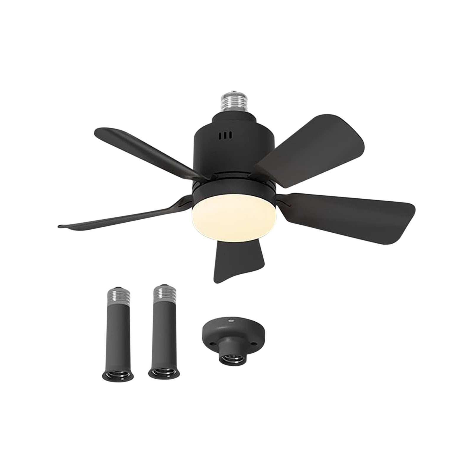 Dvruxg Ceiling Fans with Lights- Low Profile Indoor Ceiling Fan with ...