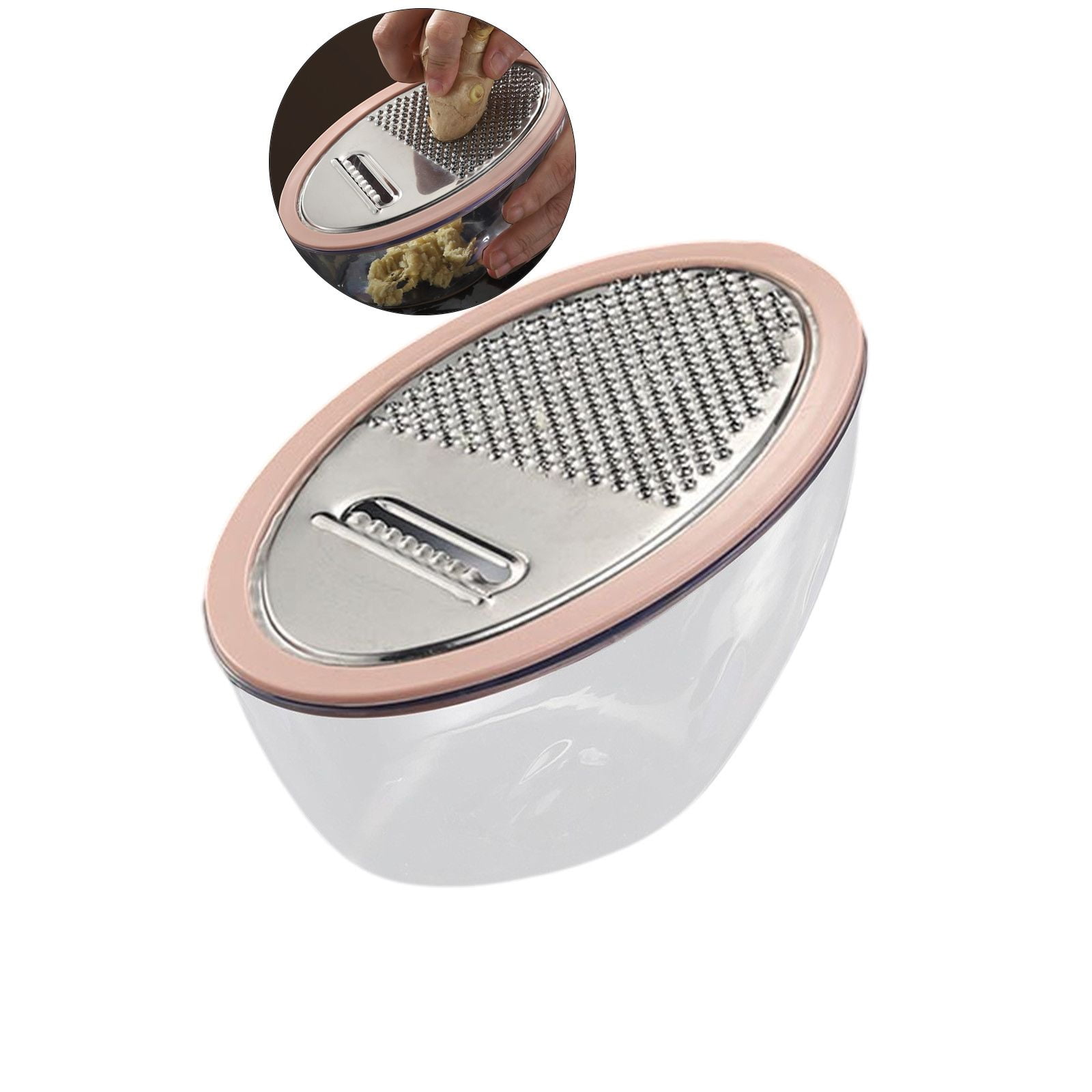 Dvruxg Cheese Grater Citrus Lemon Zester with Food Storage Container ...