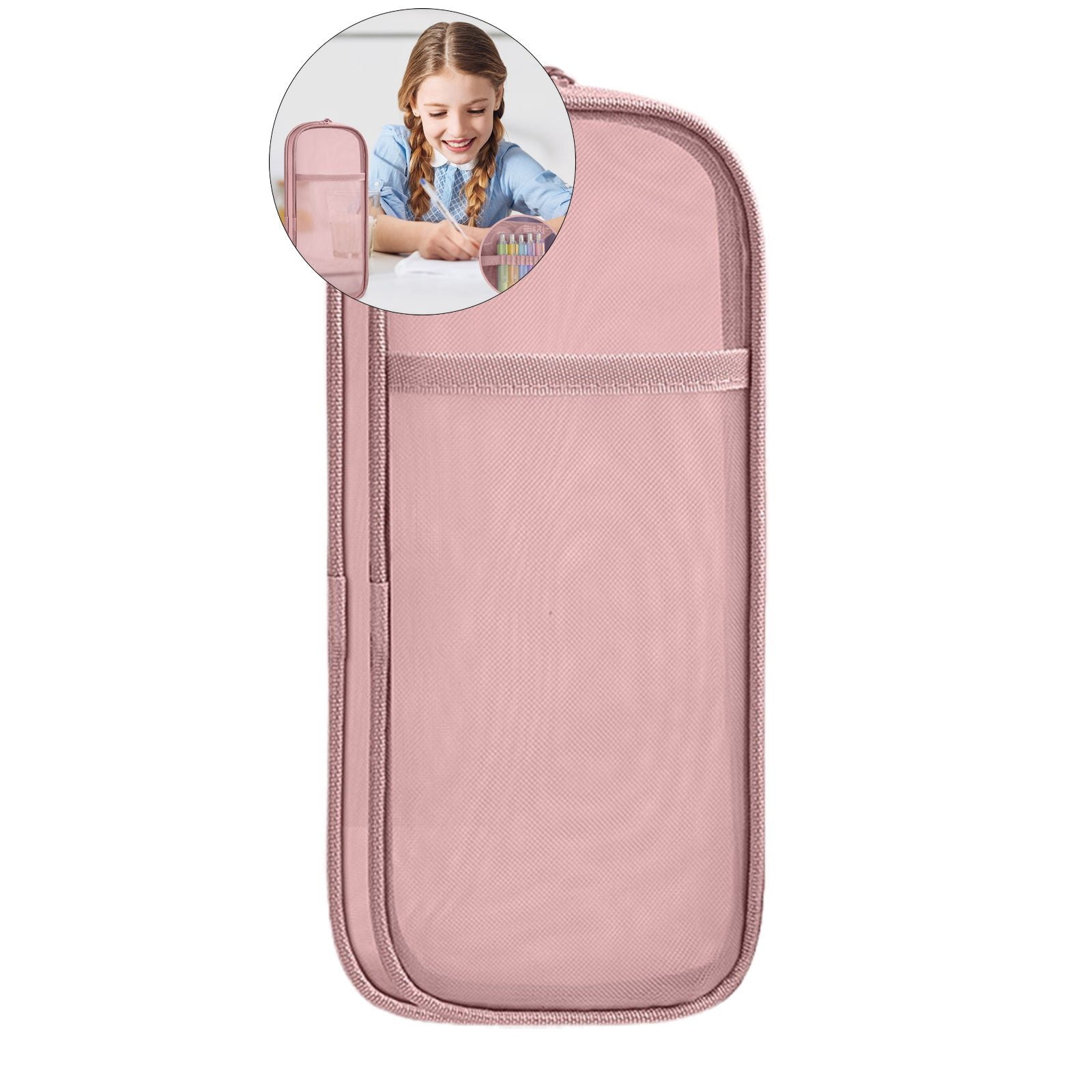 Dvruxg Clear Mesh Pencil Case Pouch, Clearly Visible Grid Pen Cases ...