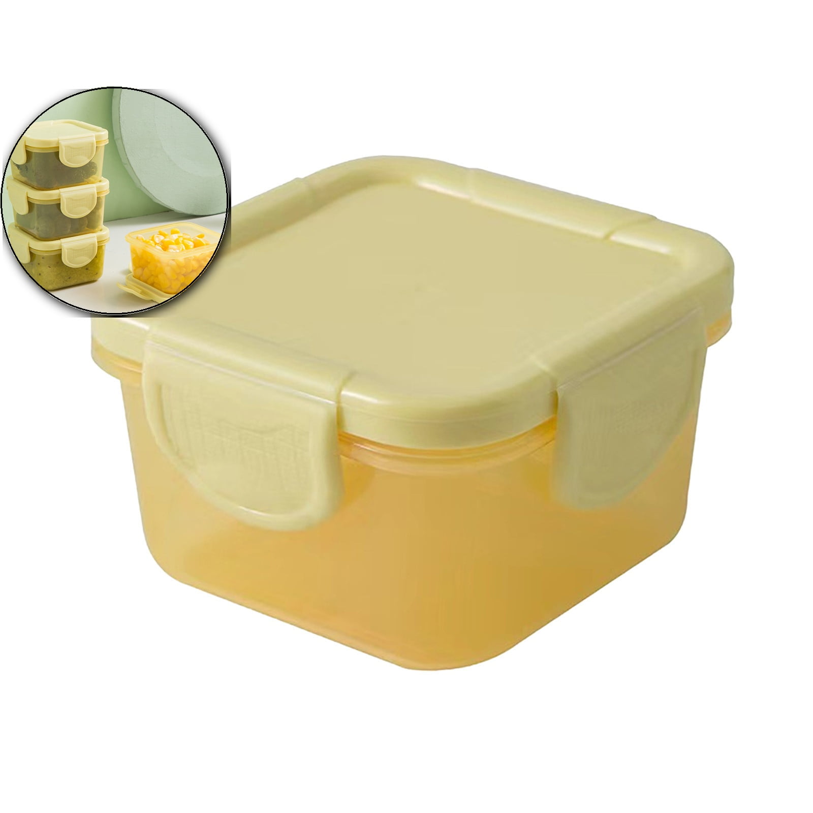 Dvruxg Crisper Mini Meal Prep Sealed Container Freezer Containers for ...