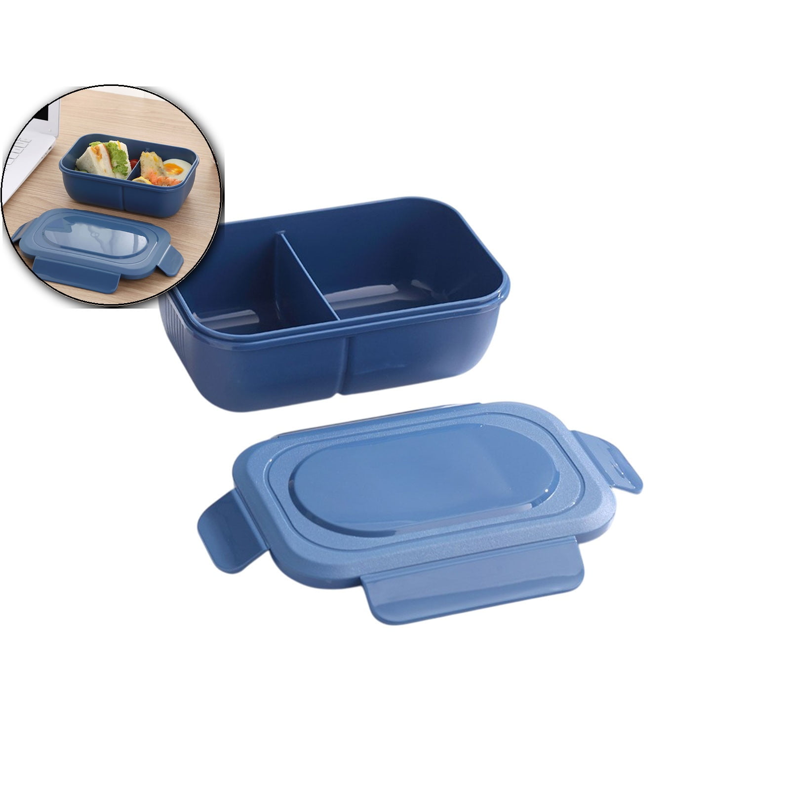 Dvruxg Dishwasher Safe Bento Box – Eco-Friendly 2-Compartment Silicone ...