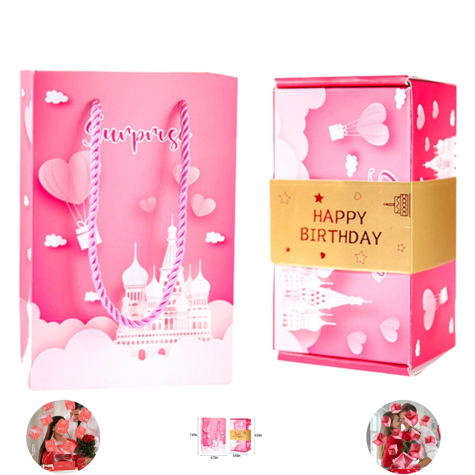 Dvruxg Explosion Surprise Gift Box for Money, DIY Gift Box with ...