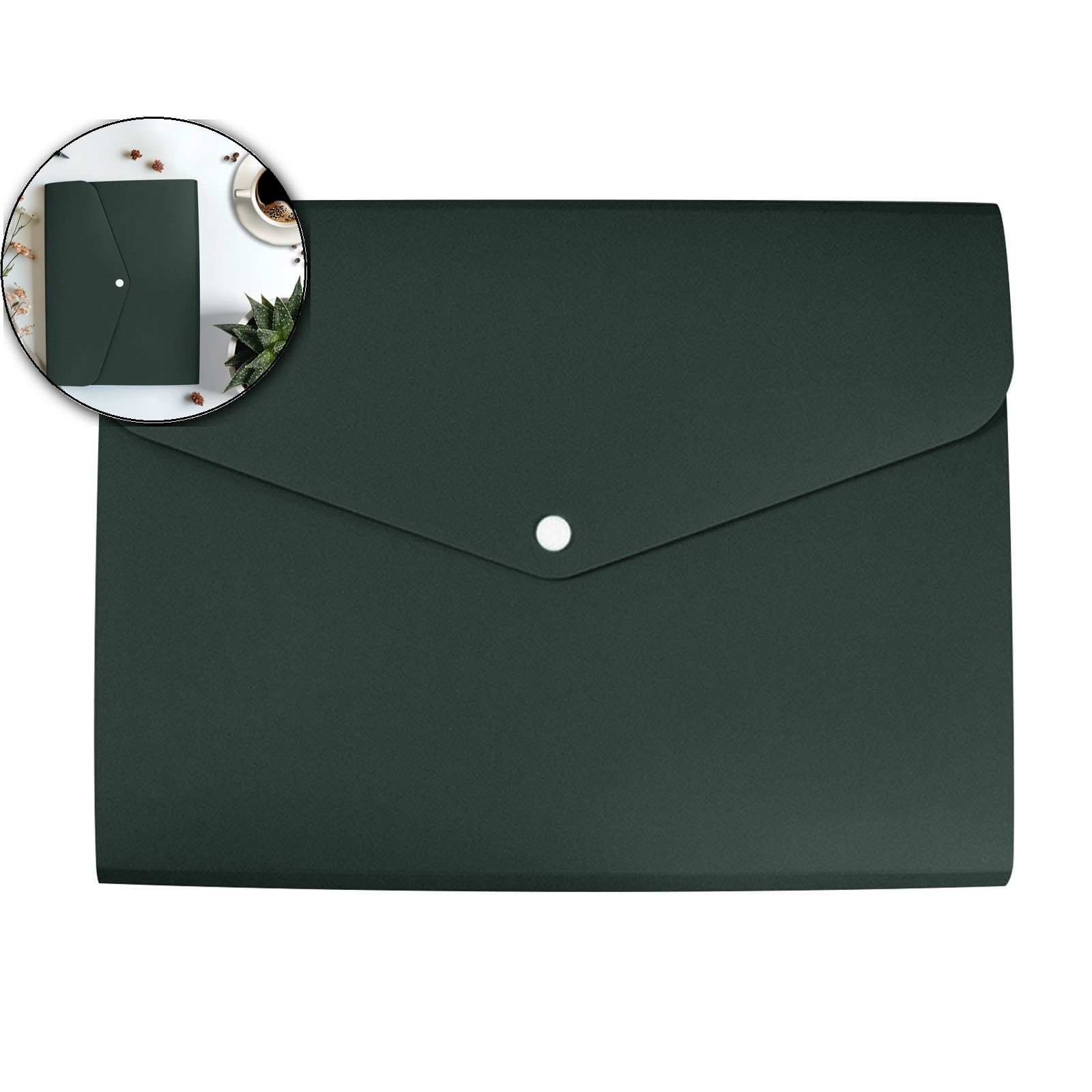 Dvruxg File Folder Pockets File Jacket Plastic Envelope Flat Document ...