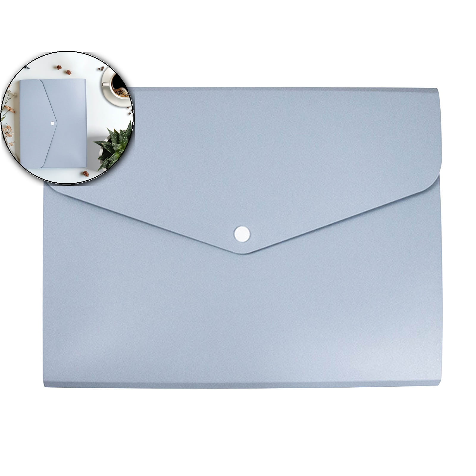 Dvruxg File Folder Pockets File Jacket Plastic Envelope Flat Document ...