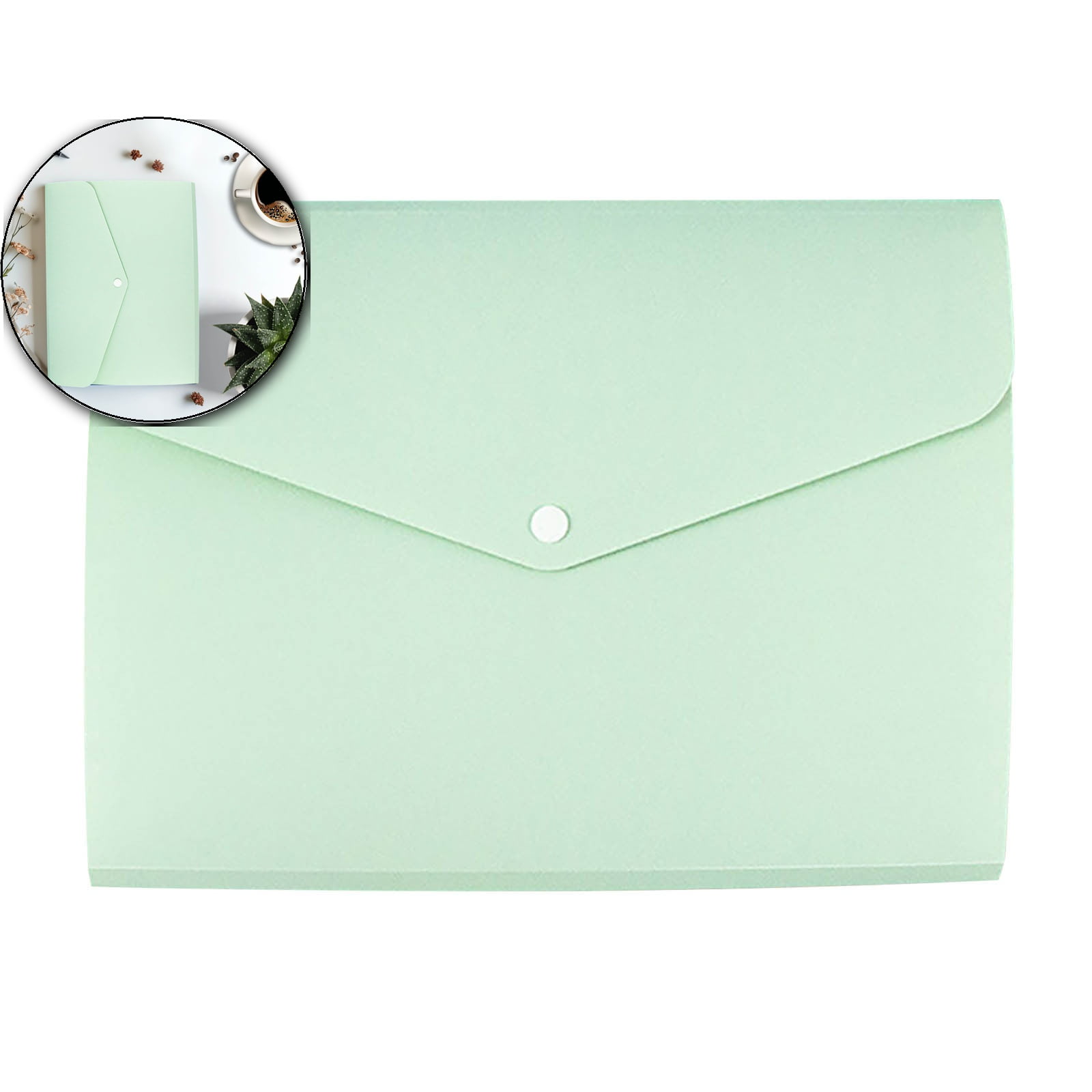 Dvruxg File Folder Pockets File Jacket Plastic Envelope Flat Document ...