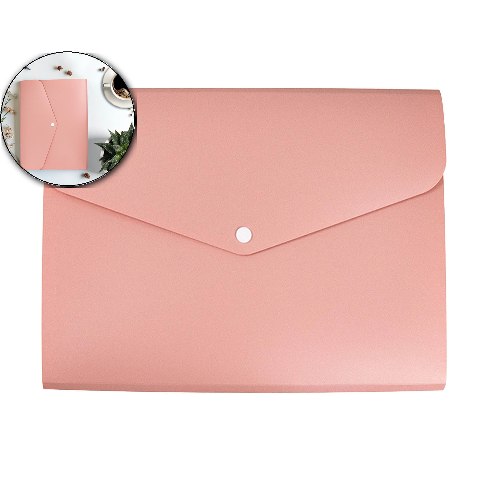 Dvruxg File Folder Pockets File Jacket Plastic Envelope Flat Document ...