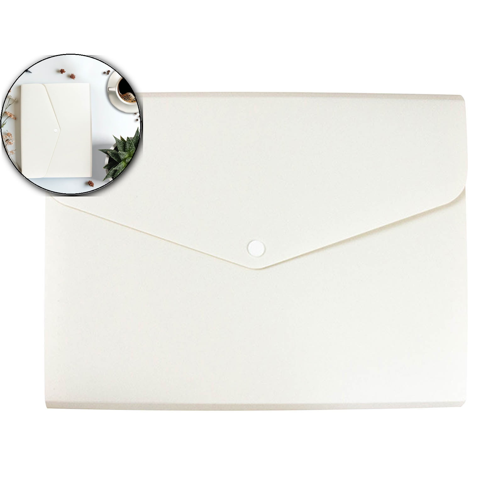 Dvruxg File Folder Pockets File Jacket Plastic Envelope Flat Document ...