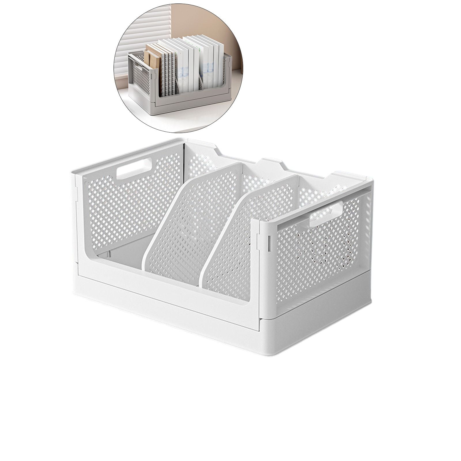 Dvruxg Folding Closet Organizers Storage Box, Stackable Plastic Storage ...