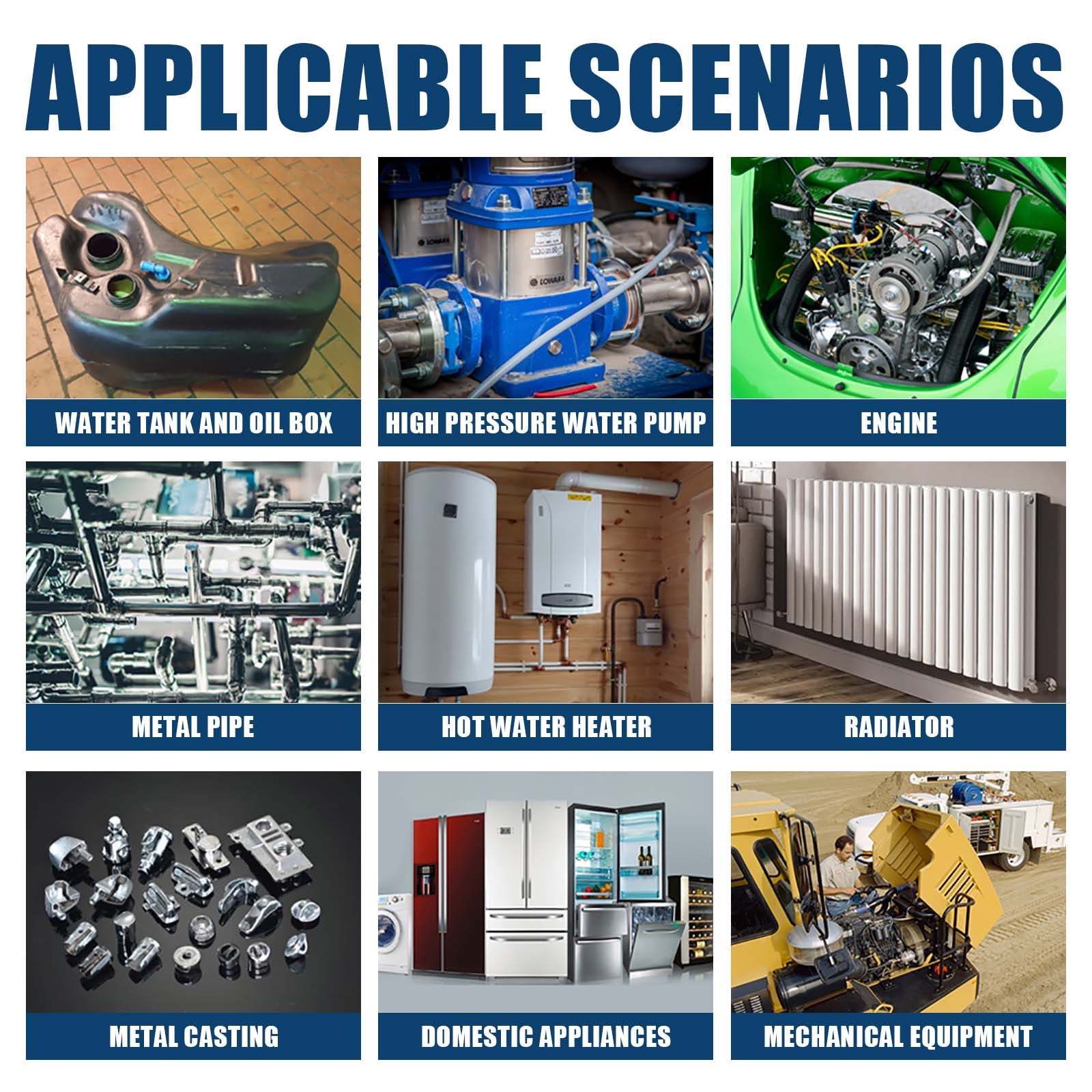 Dvruxg High-Temperature Metal Repair Glue 50/100ml - Strong Epoxy ...