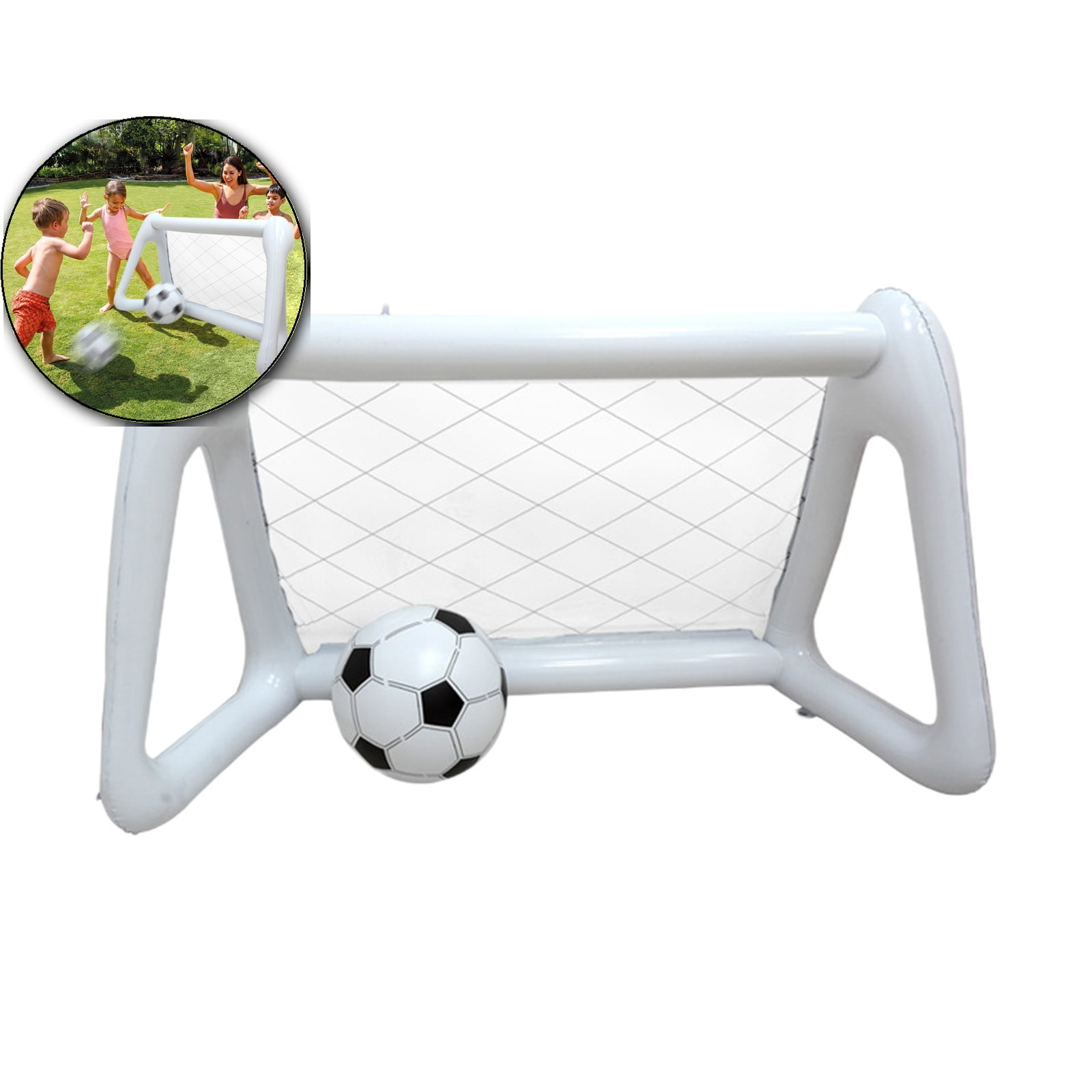 Dvruxg Inflatable Soccer Goal Frame Set – 49.2x29.5in Portable PVC ...