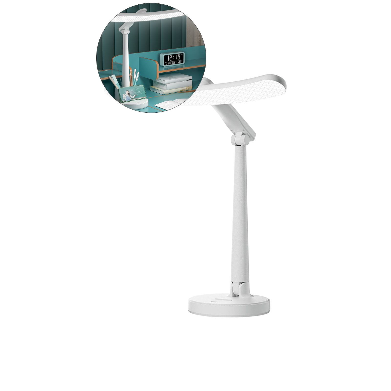 Dvruxg LED Curved Desk Lamp - Foldable Multi-Angle Adjustable Light ...