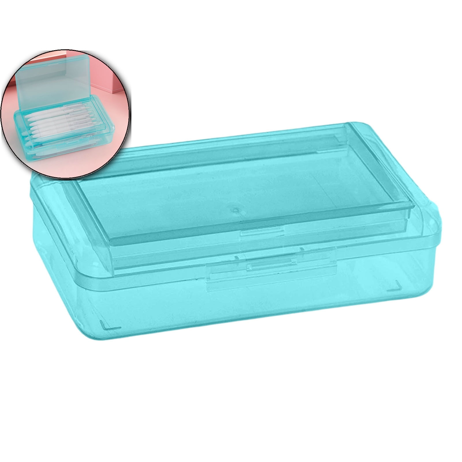 Dvruxg Large Capacity Clear Box, Double Layer Large Capacity Case, Hard ...