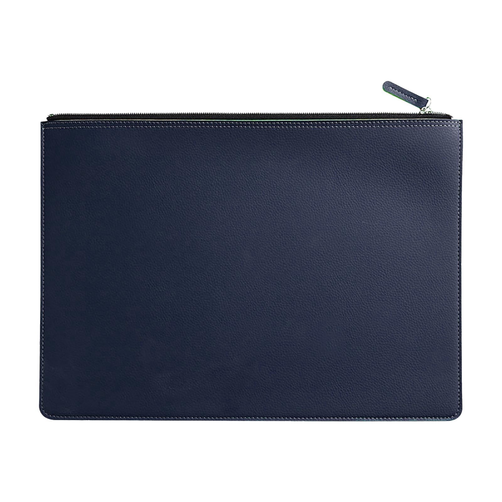 Dvruxg Leather Document Bag with Water-Resistant Design - Feel File ...