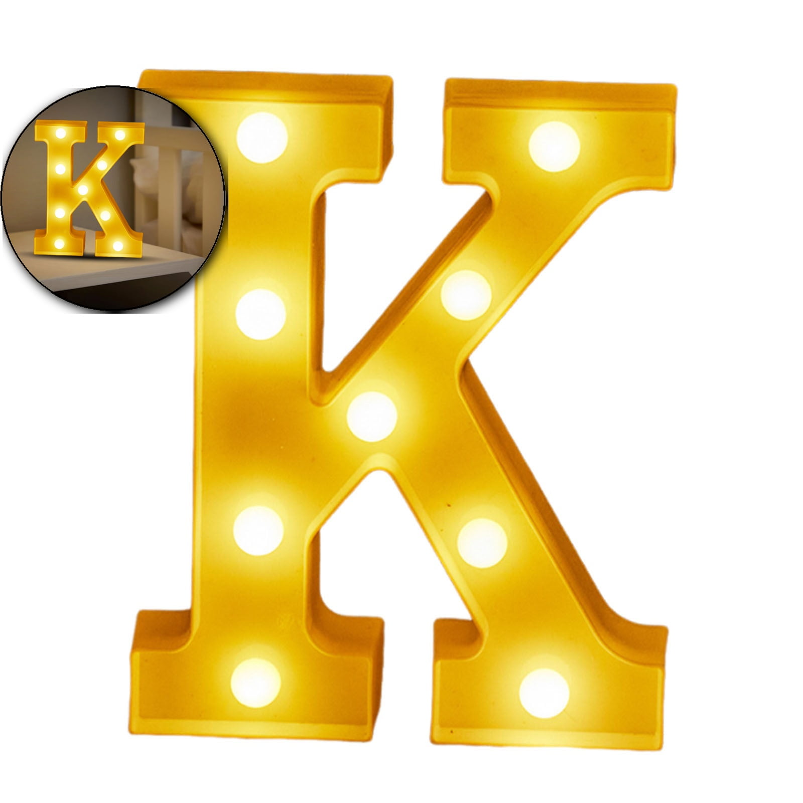 Dvruxg Light Up Letters, Led Letter Lights 26 Alphabet, Decorative ...